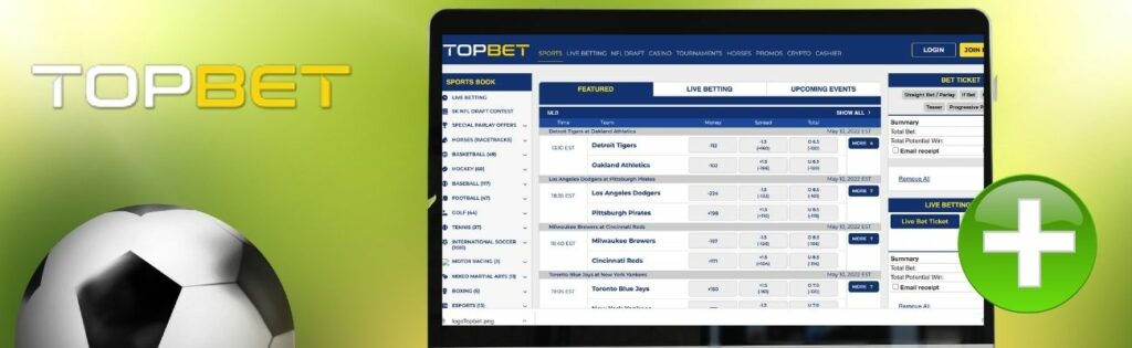 Topbet app has more features and services